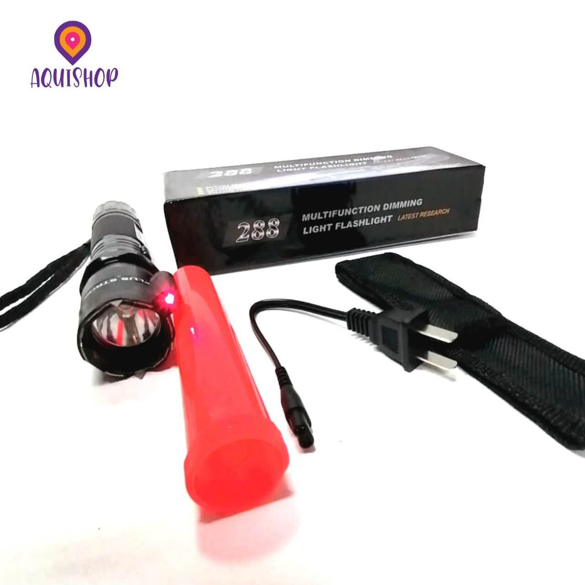 Linterna Taser con 3 modos de luces y Laser – aquishopco